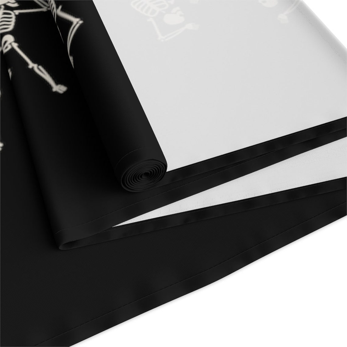 Skeleton Boogie Black Halloween Table Runner - Etsy