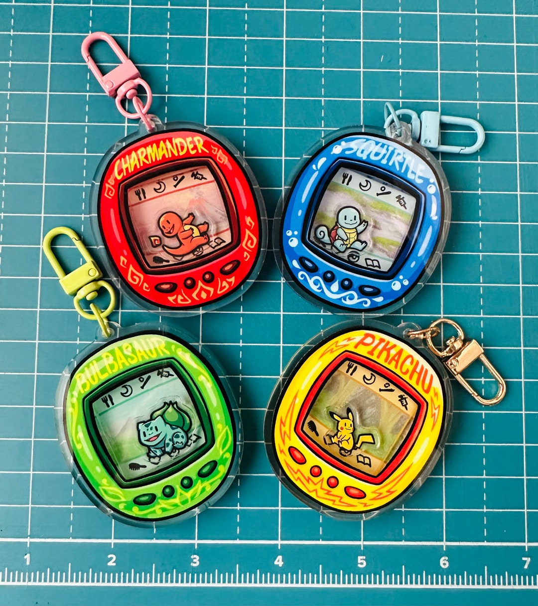 Virtual Pet Shaker Keychains - Etsy