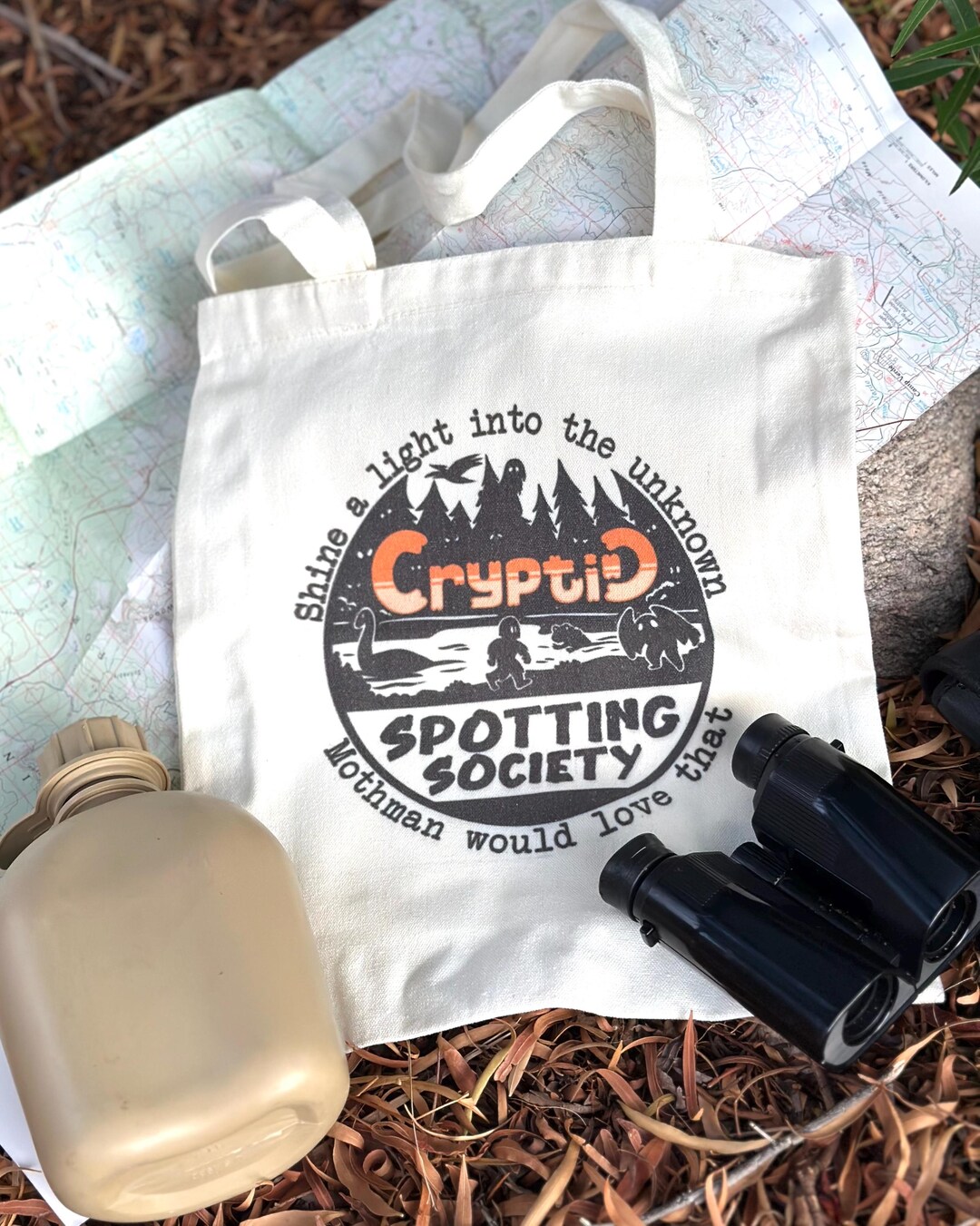 Cryptid Spotting Society Tote Bag - Etsy