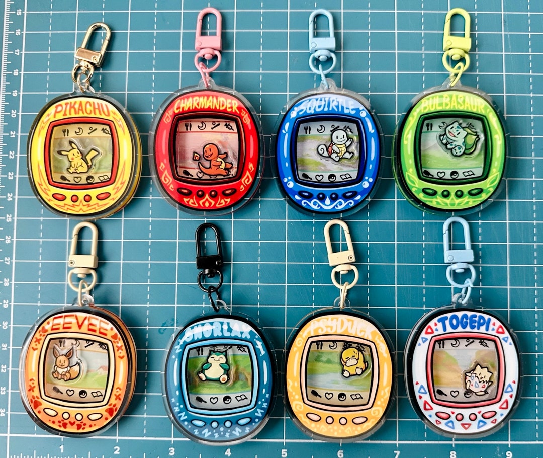 Virtual Pet Shaker Keychains - Etsy
