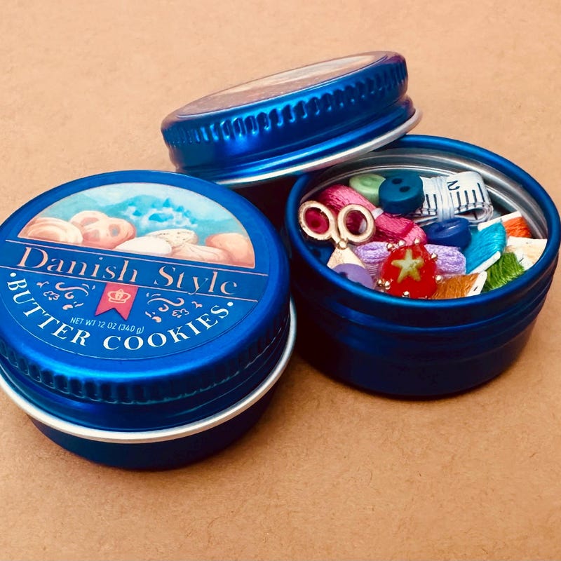 Cookie Tin Sewing Kit - Etsy