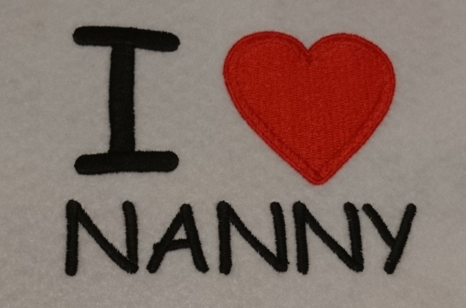 I Love Nanny Machine Embroidery Design - Etsy