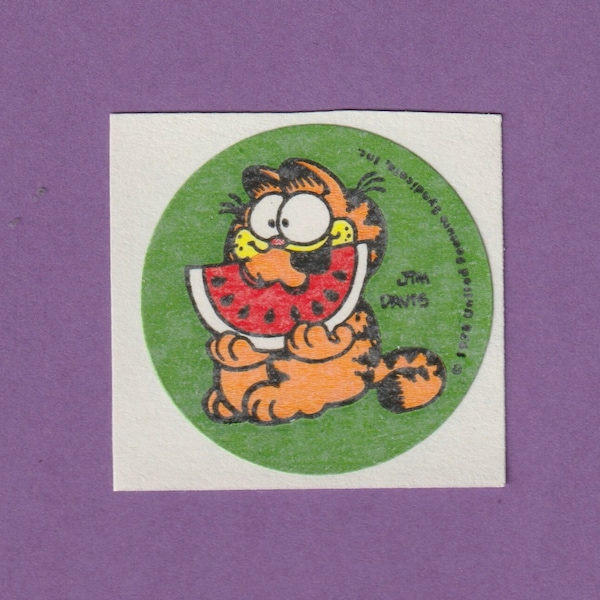 Garfield Scratch Sticker - Etsy