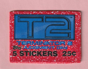Vintage T2 Terminator 2 Trading Cards 1990's SEALED PACK - Etsy