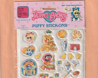Vintage Jim Henson's Muppet Babies Puffy Stickers 2 - Etsy