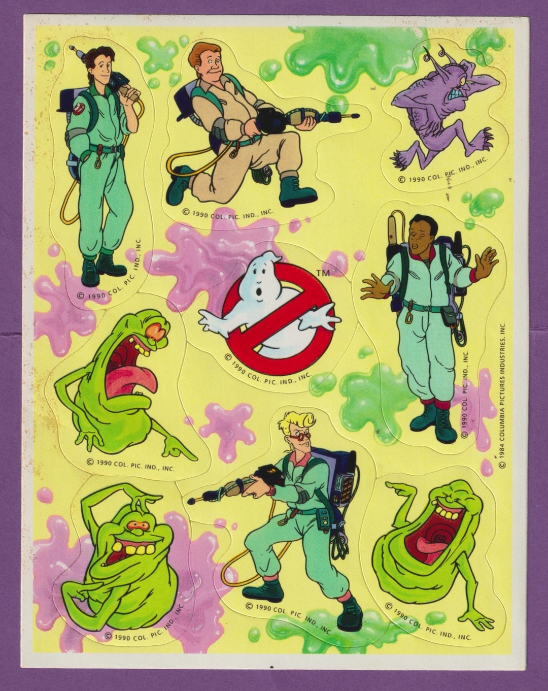 Vintage 1980s Hallmark GHOSTBUSTERS Sticker Sheet - Etsy