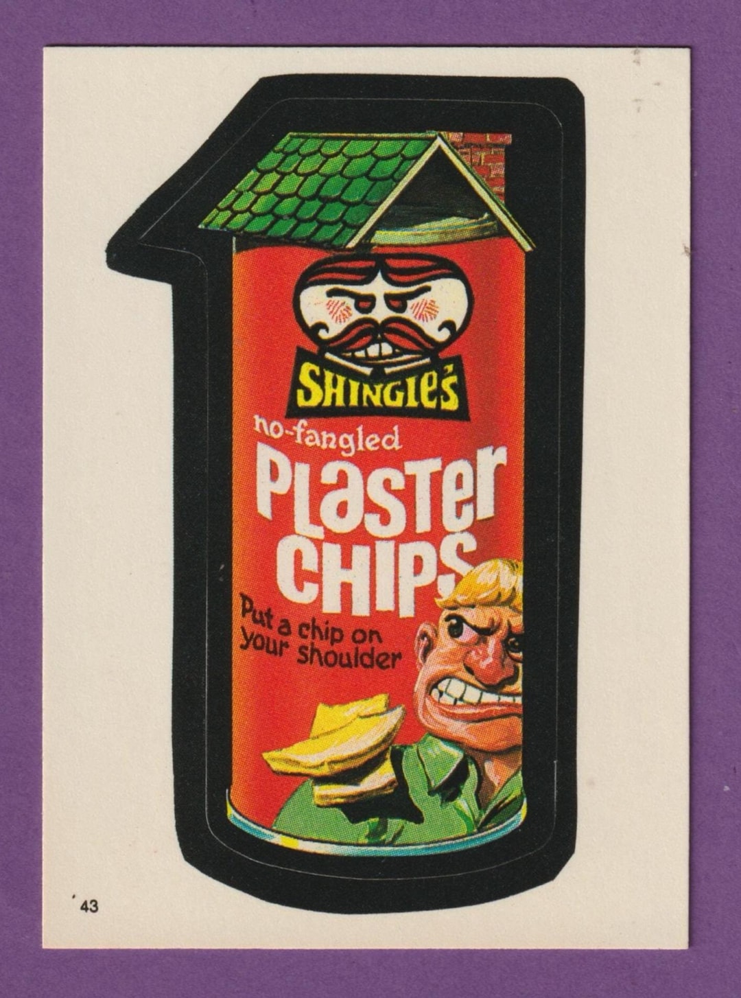 Vintage 1980s Wacky Package Pack Sticker PLASTER CHIPS Pringles - Etsy