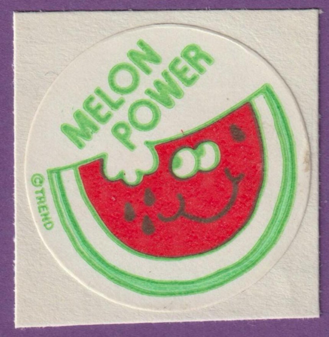 Vintage TREND Matte Scratch & Sniff Sticker WATERMELON - Etsy