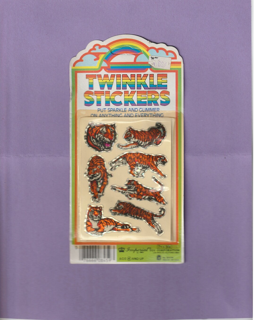 RARE Vintage Prism Twinkle Stickers Imperial Toy Co 2 - Etsy