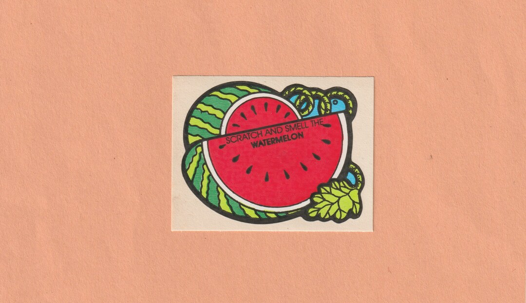 Vintage Mello Smellos WATERMELON Scratch & Sniff Autocollant - Etsy France