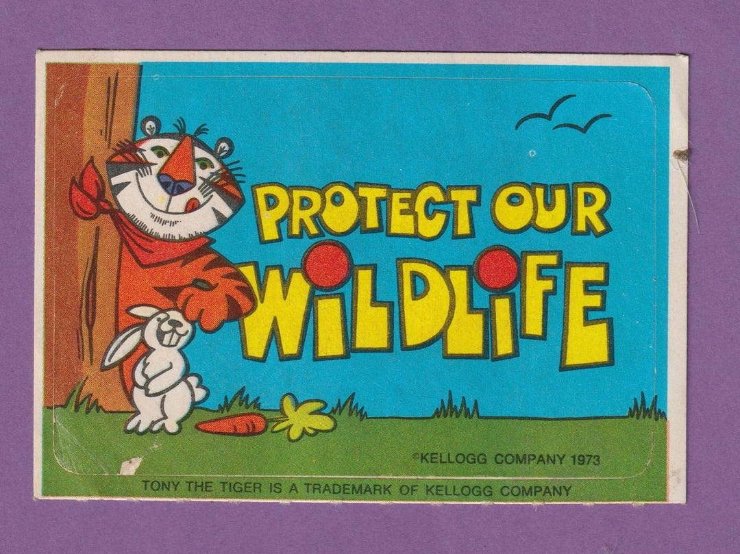 HTF 1980s Vintage Tony the Tiger Sticker - Etsy