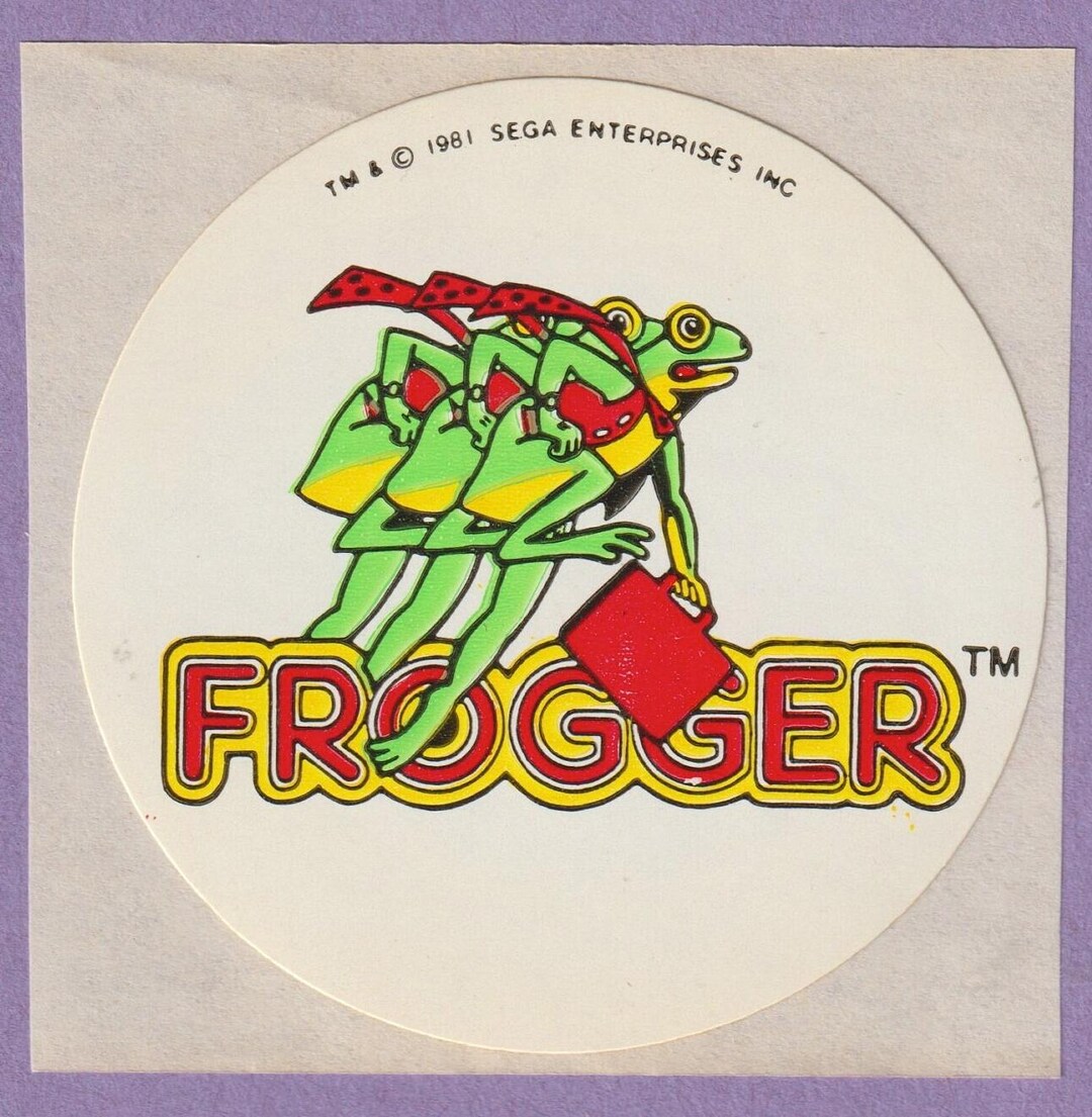 Vintage 1980 Frogger Midway Sticker - Etsy