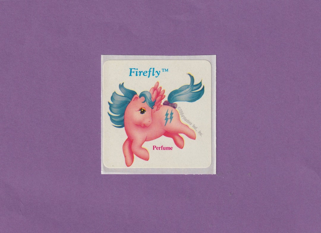 MINT Vintage 1980s My Little Pony FIREFLY Scratch & Sniff Sticker ...