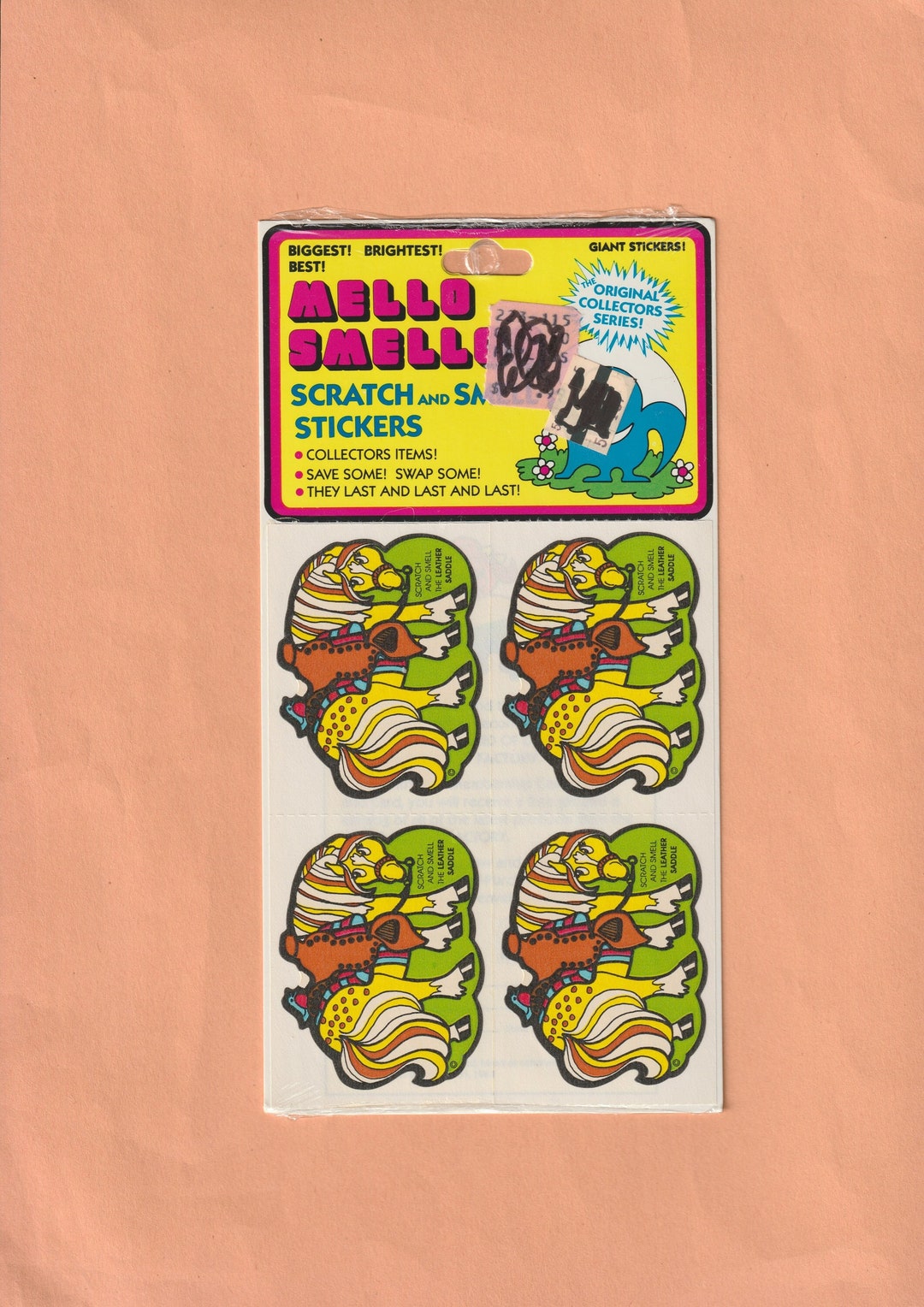 Vintage Mello Smellos Scratch & Sniff Sticker Pack Sniffys Leather ...