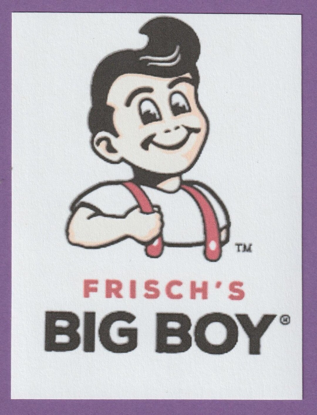 Vintage Frisch's Big Boy Retro Sticker #2 - Etsy