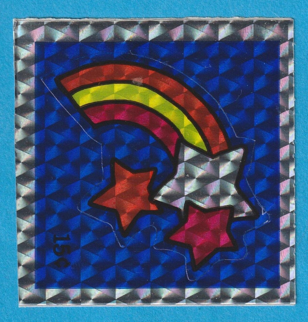 Vintage 1980s HALLMARK Shooting Star Rainbow PRISM Sticker - Etsy