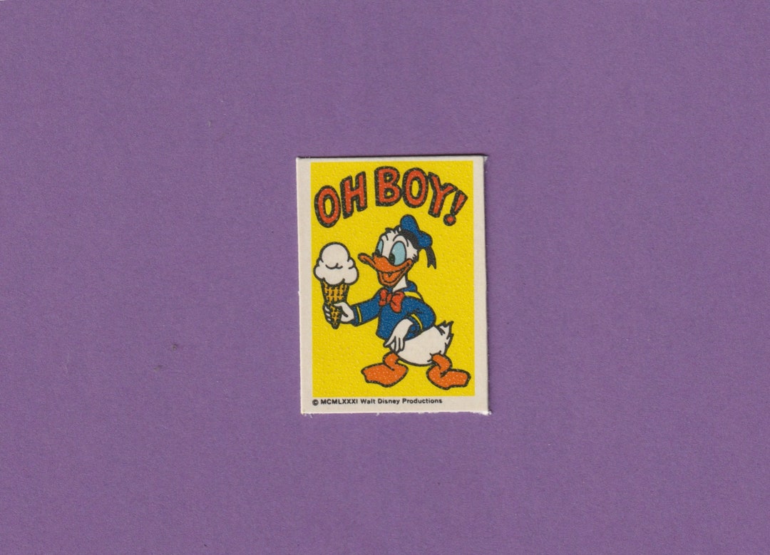 Vintage Disney Mickey Scratch & Sniff Sticker VANILLA - Etsy