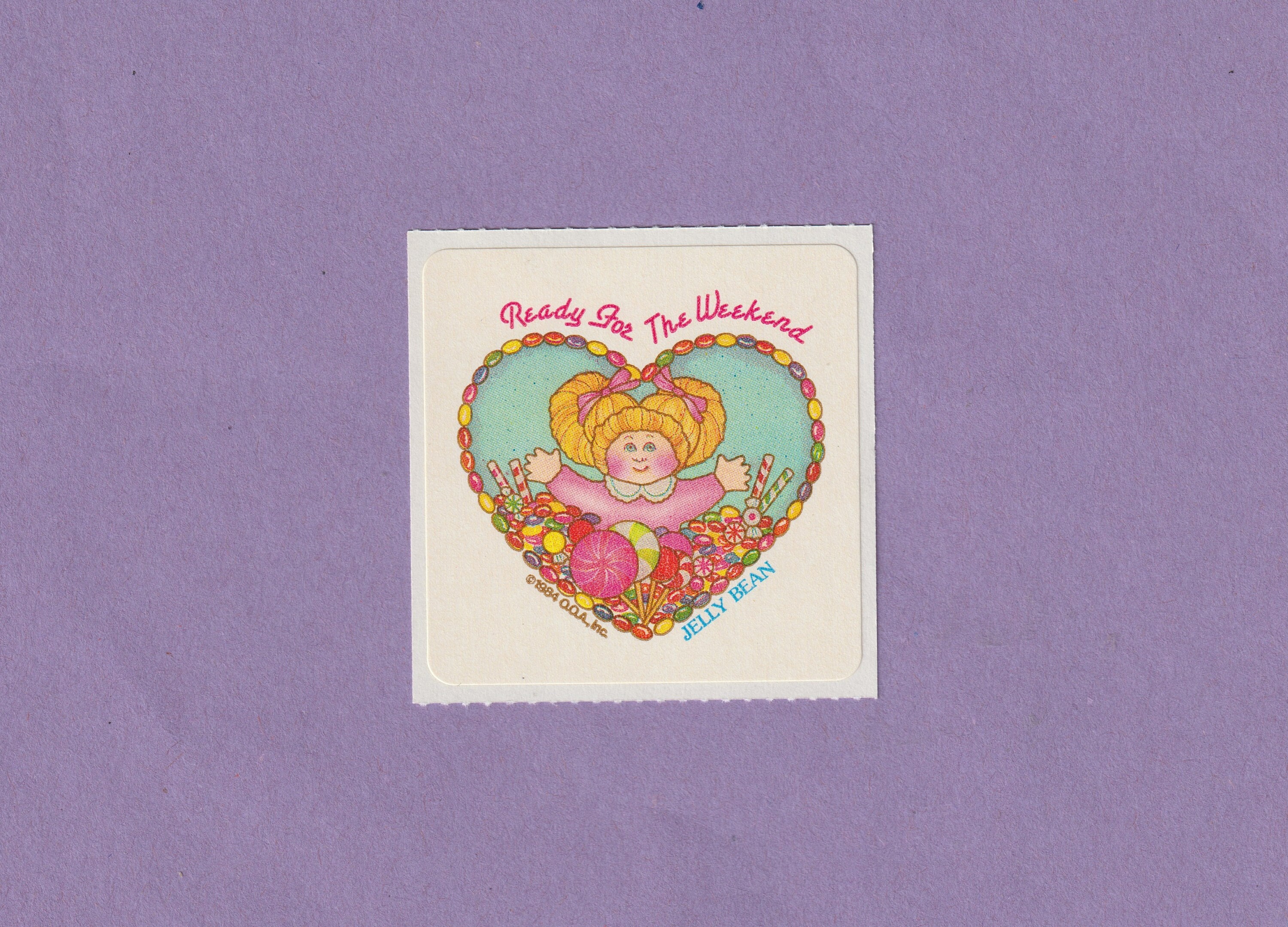 Vintage Cabbage Patch Kids Scratch & Sniff Sticker - Etsy