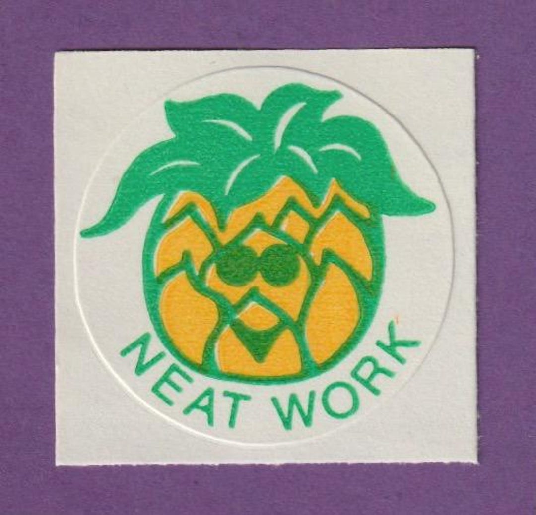 Vintage CTP 1977 PINEAPPLE Scratch & Sniff Sticker - Etsy