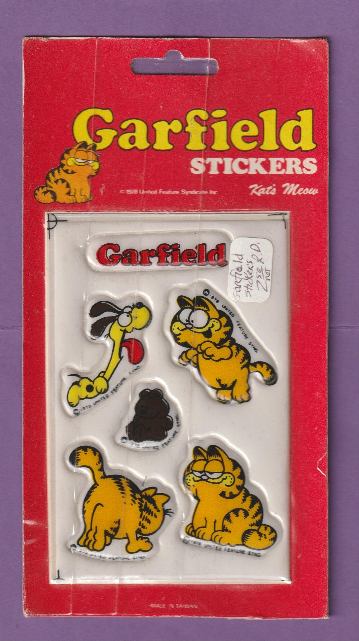 Pegatinas hinchadas de Garfield vintage de los años 80 selladas - Etsy ...