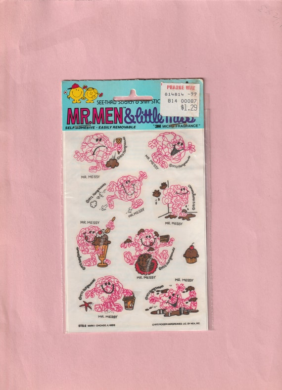 RARE Vintage 1972 Mr. Men and Little Miss CHOCOLATE 3M Scratch - Etsy ...