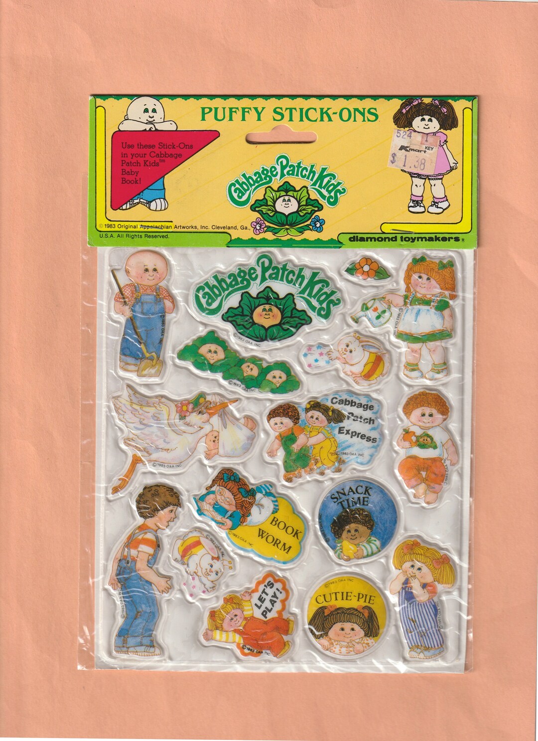 Vintage Cabbage Patch Kids Puffy Stickers #8 - Etsy