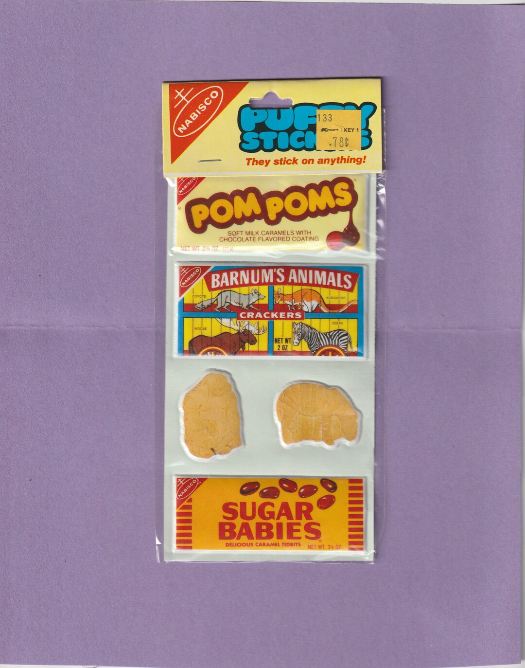 Vintage 1980s Nabisco Puffy Stickers SEALED - Etsy