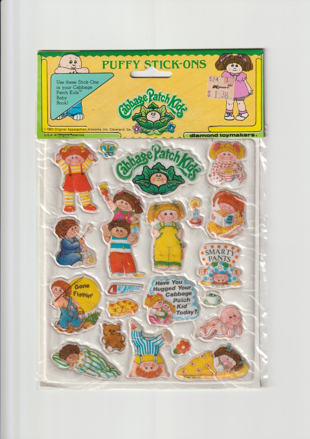 Vintage Cabbage Patch Kids Puffy Stickers 8 - Etsy