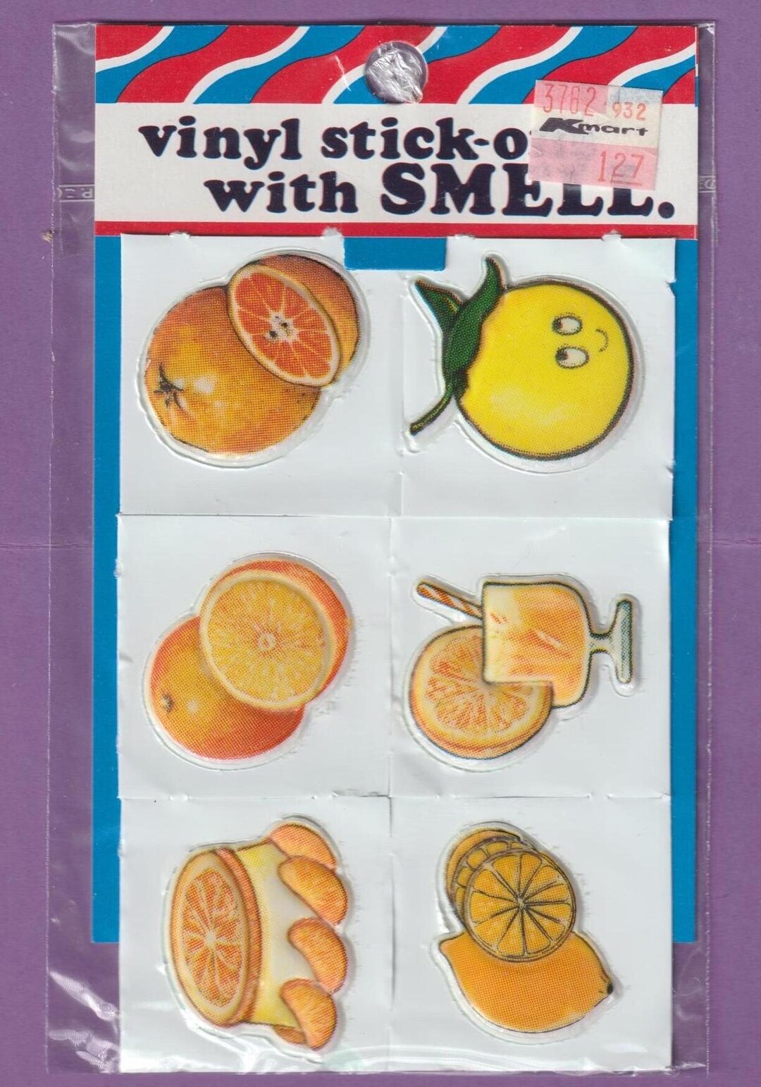 Vintage LEMON 1980s PUFFY Scratch & Sniff Stickers JAPAN - Etsy