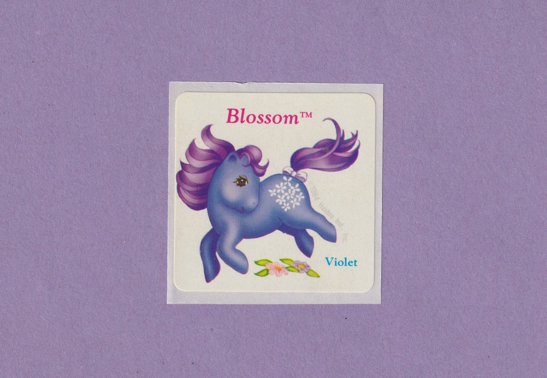 MINT Vintage 1980s My Little Pony BLOSSOM Scratch & Sniff Sticker ...