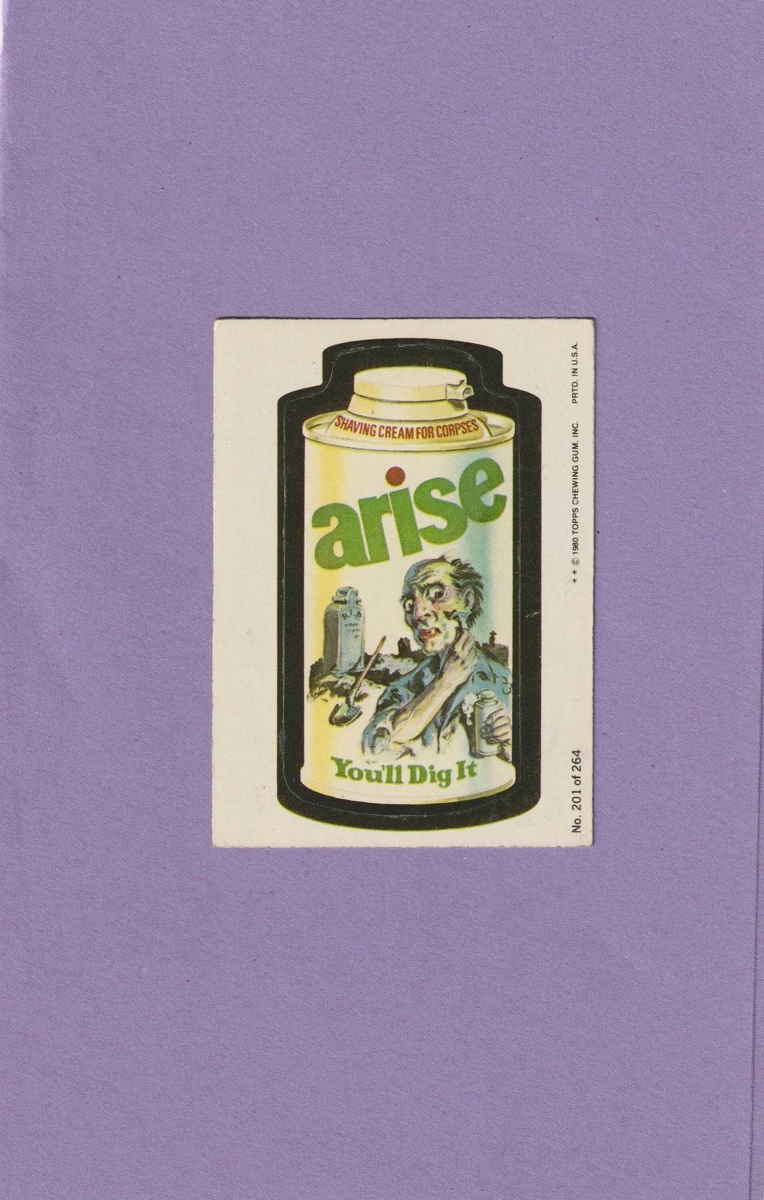 Vintage 1970s Wacky Package Pack Sticker ARISE - Etsy