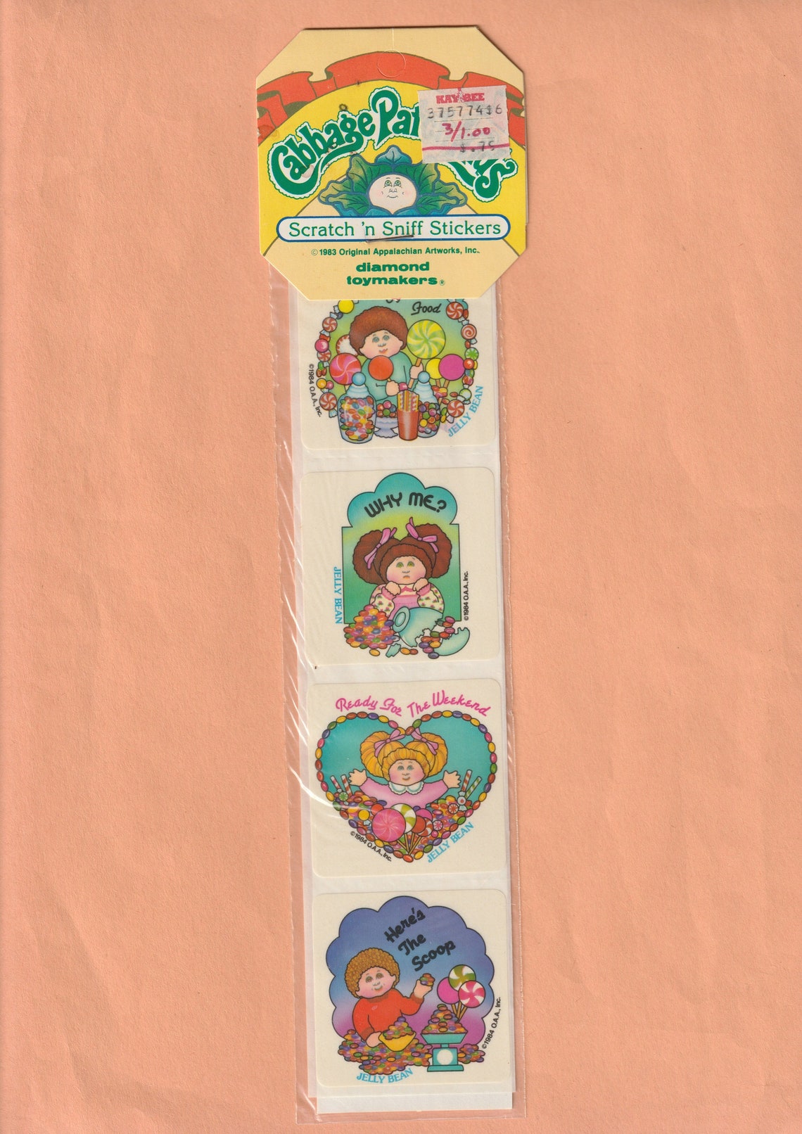 Vintage 1983 Cabbage Patch Kids Scratch Sniff Sticker Pack - Etsy