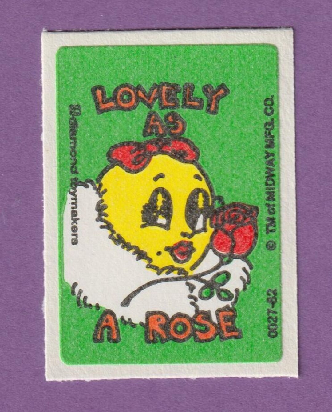 Vintage Ms. Pac Man Scratch and Sniff Sticker ROSE - Etsy