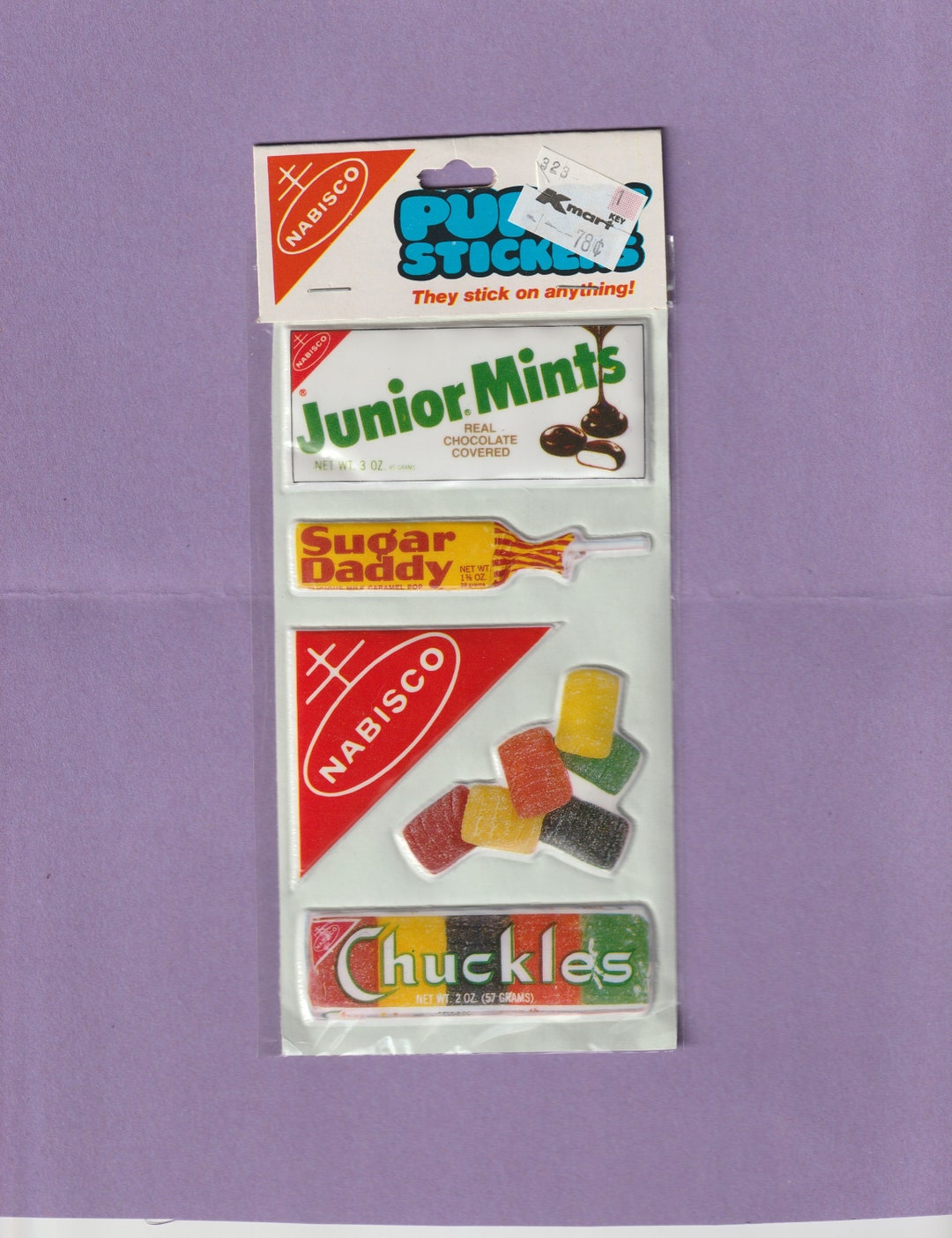 Vintage 1980s Nabisco Puffy Stickers SEALED 4 - Etsy