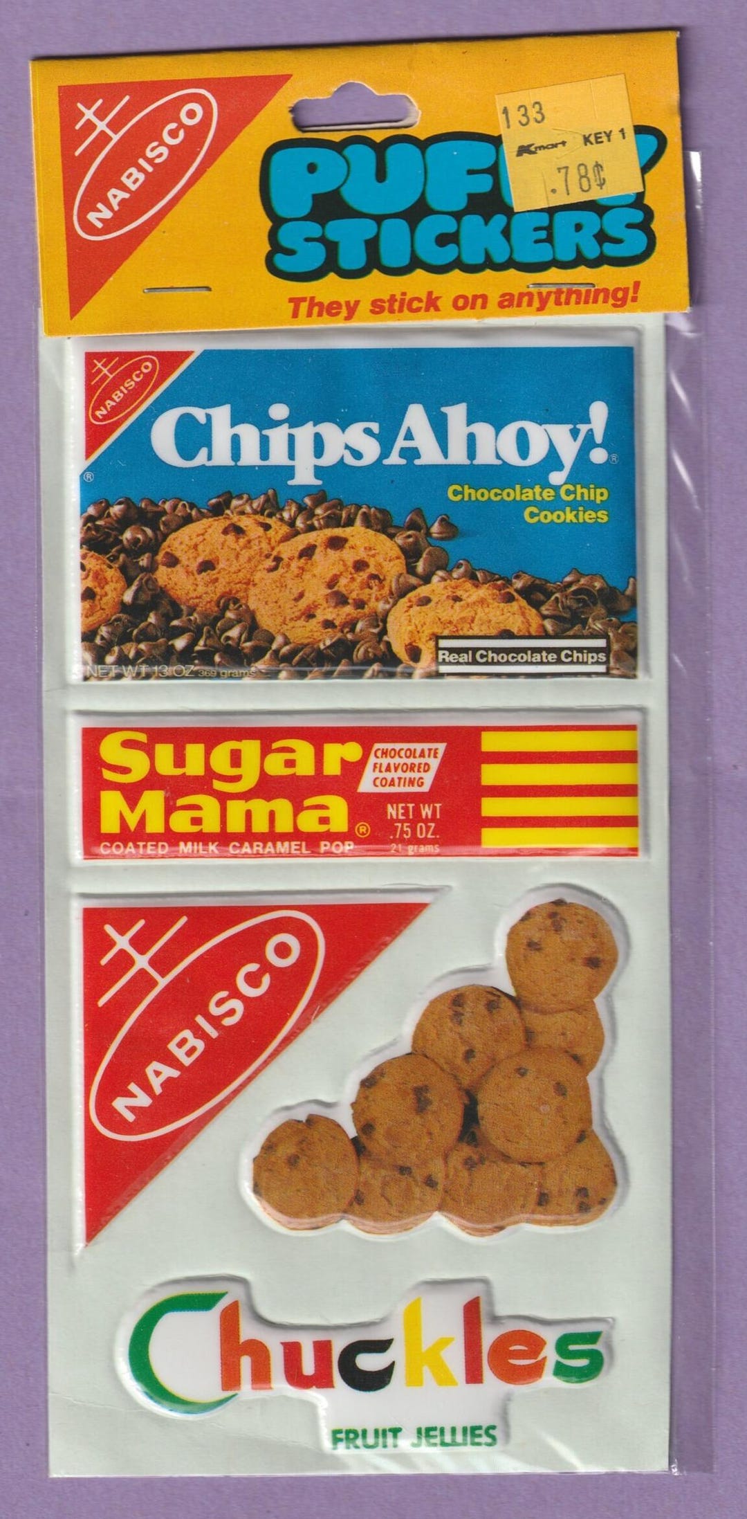 Vintage 1980s Nabisco Puffy Stickers SEALED #2 - Etsy