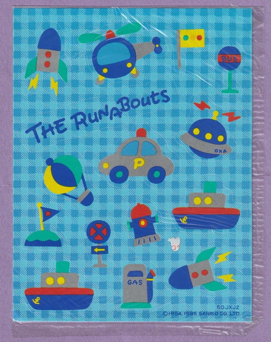 Rare Vintage SANRIO 1984 1985 RUNABOUTS Sticker Sheet Japan - Etsy