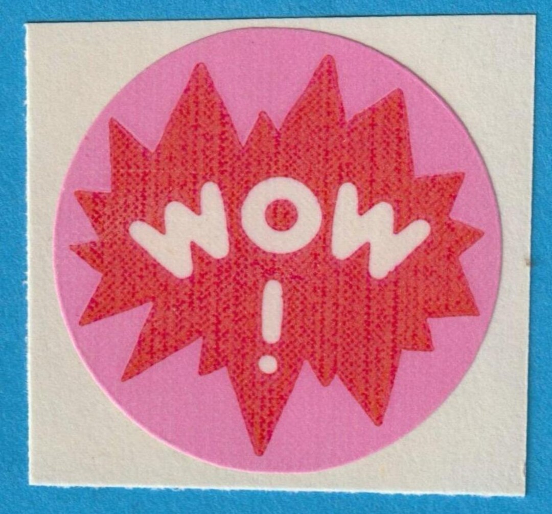 HTF Vintage TREND Scratch & Sniff Sticker Bubble Gum WOW! - Etsy