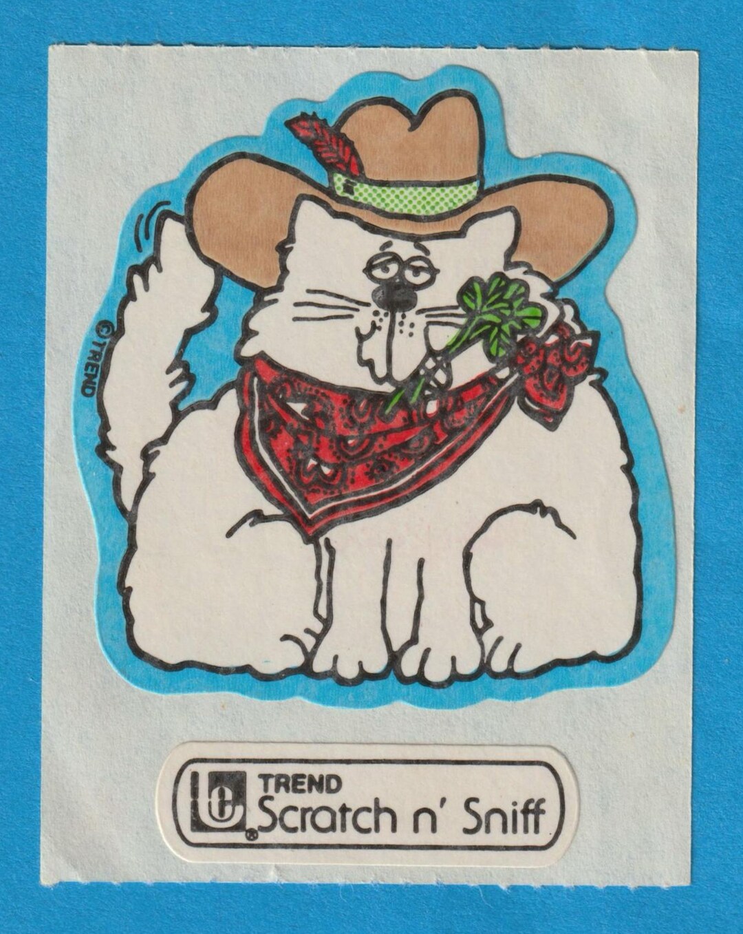 Vintage Large Trend Matte CAT Scratch & Sniff Sticker CATNIP - Etsy