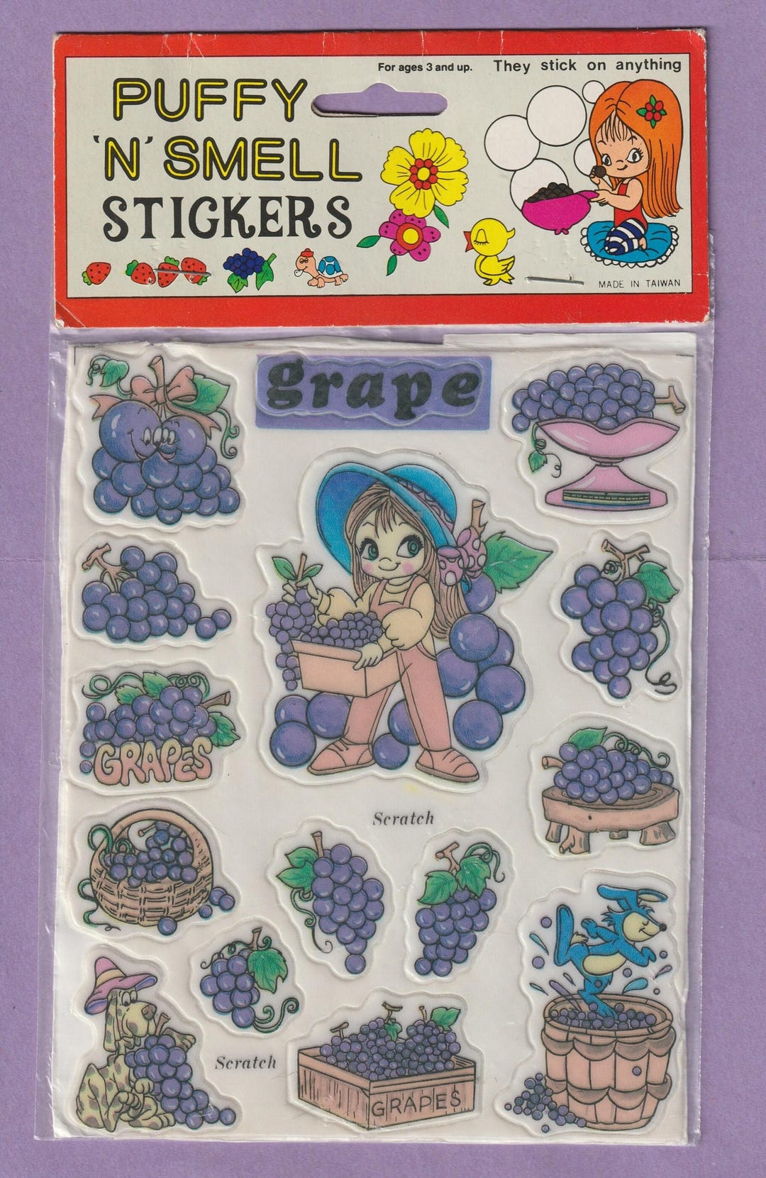 Vintage 1980s Puffy N Smell Puffy Stickers - Etsy