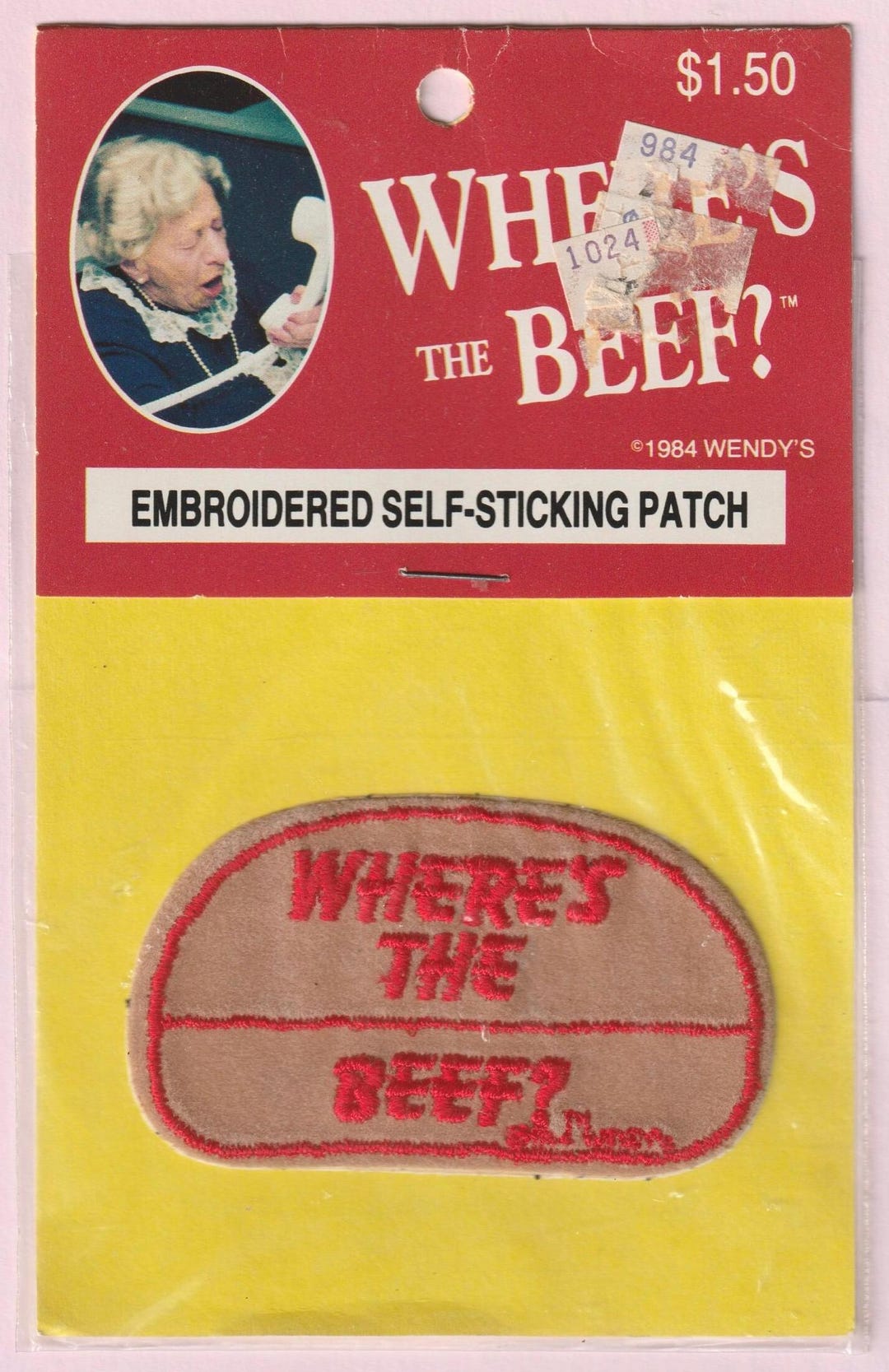 Vintage 1980s Where's the Beef Sticker Patch - Etsy