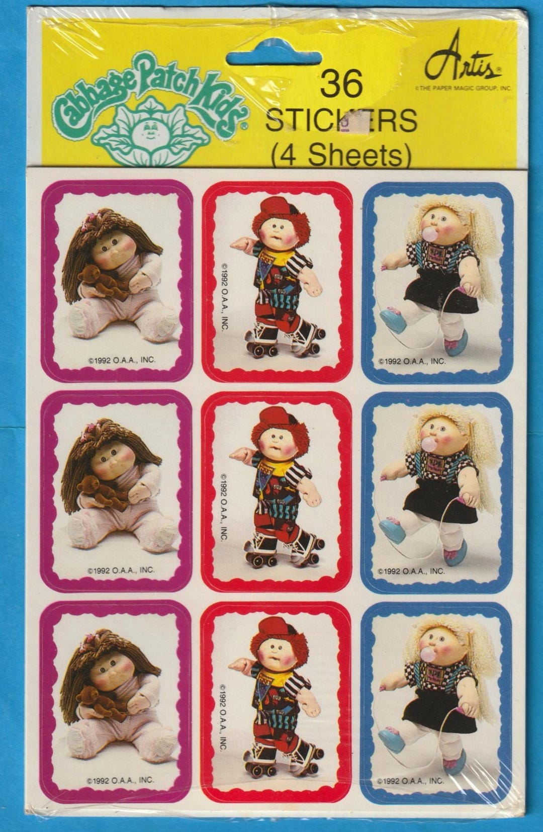 Vintage 1990s ARTSI Cabbage Patch Kids Stickers #2 - Etsy