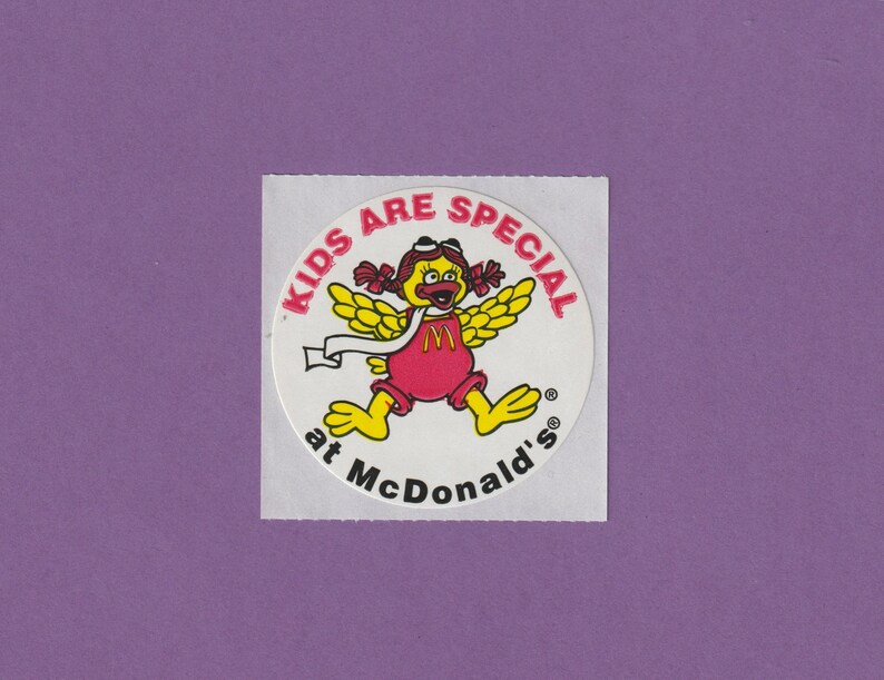 Vintage 1980s Mcdonalds Sticker Birdie Kids Are Special - Etsy