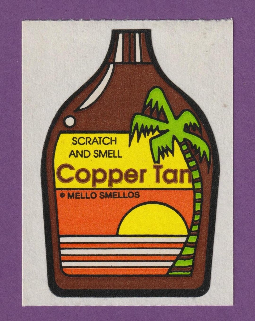 Vintage Mello Smello Scratch & Sniff Sticker COPPER TONE - Etsy
