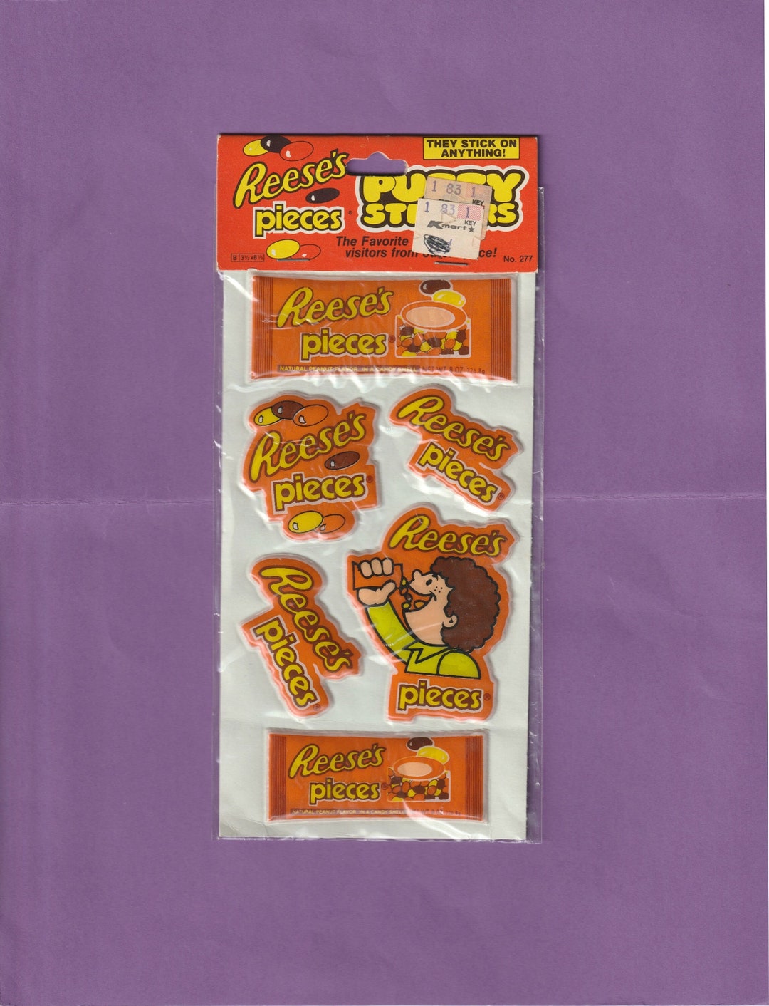 Vintage 1980s Reese's Puffy Stickers SEALED - Etsy