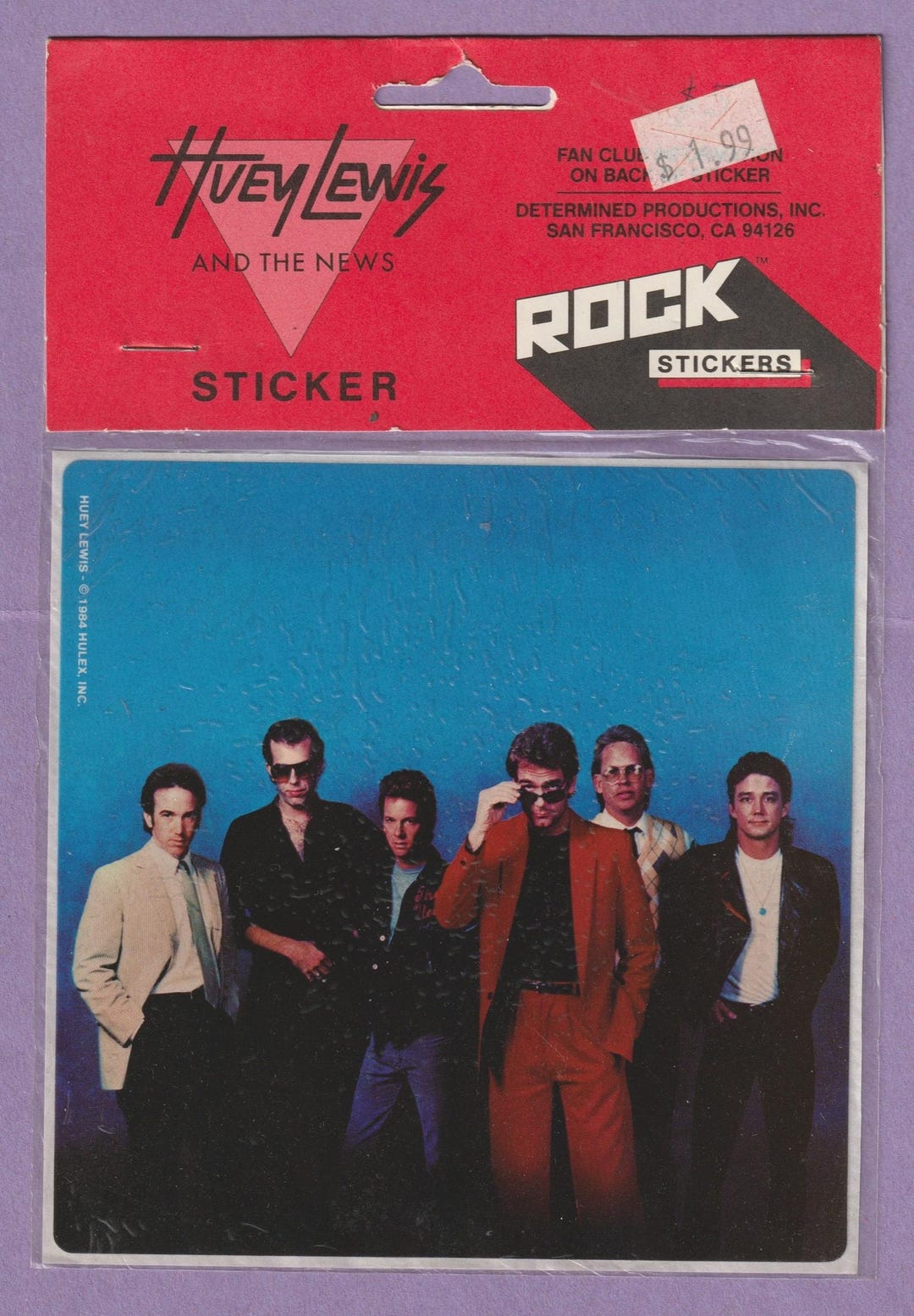Vintage 1980s Fan Club Sticker HUEY LEWIS & the NEWS - Etsy