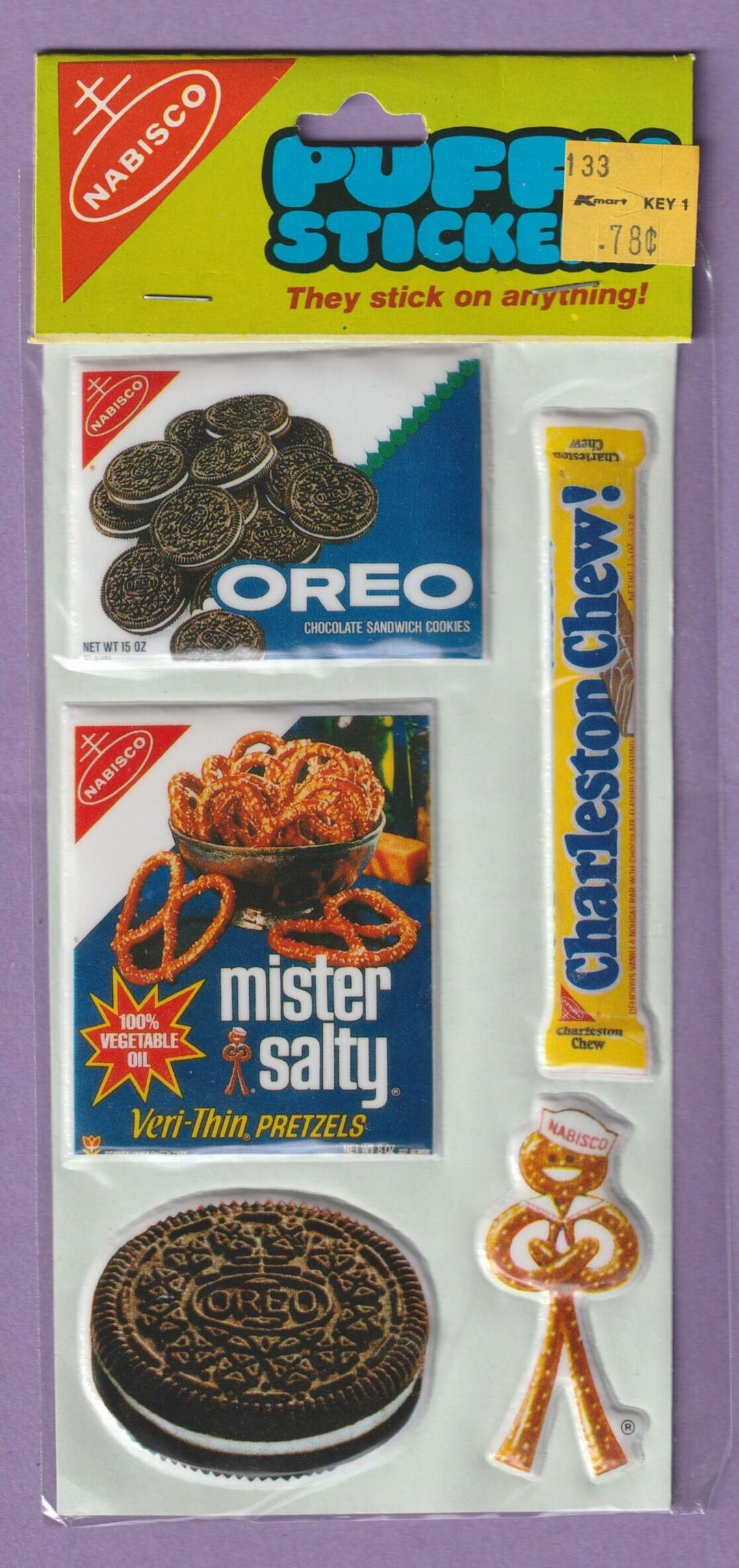 Vintage 1980s Nabisco Puffy Stickers SEALED #3 - Etsy