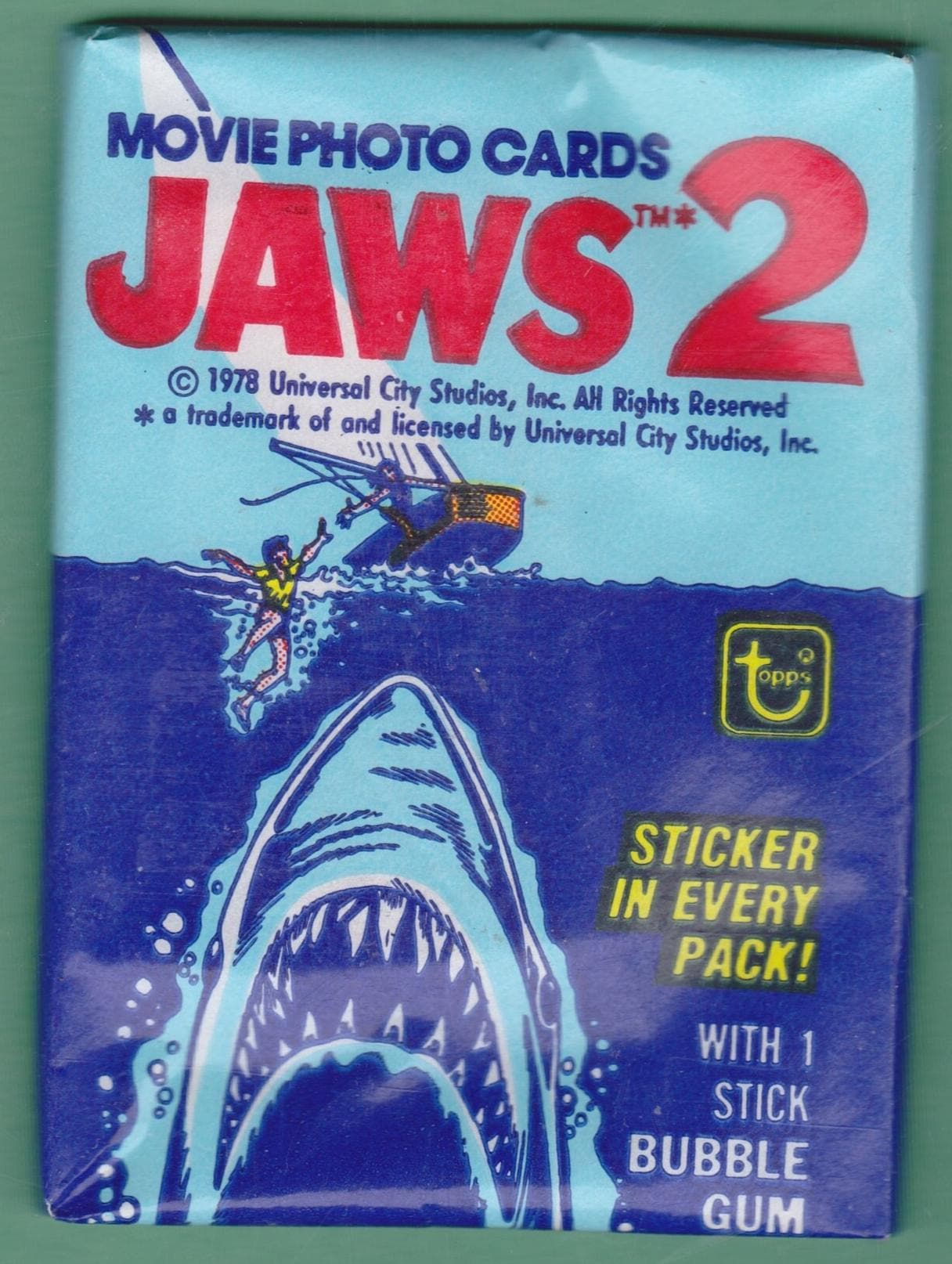 Vintage Jaws 2 Wax Packs Trading Cards Stickers & Gum - Etsy
