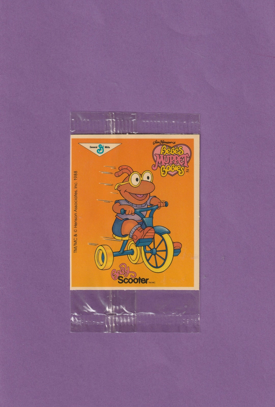 Vintage General Mills the Muppet Babies Sticker SEALED Scooter - Etsy