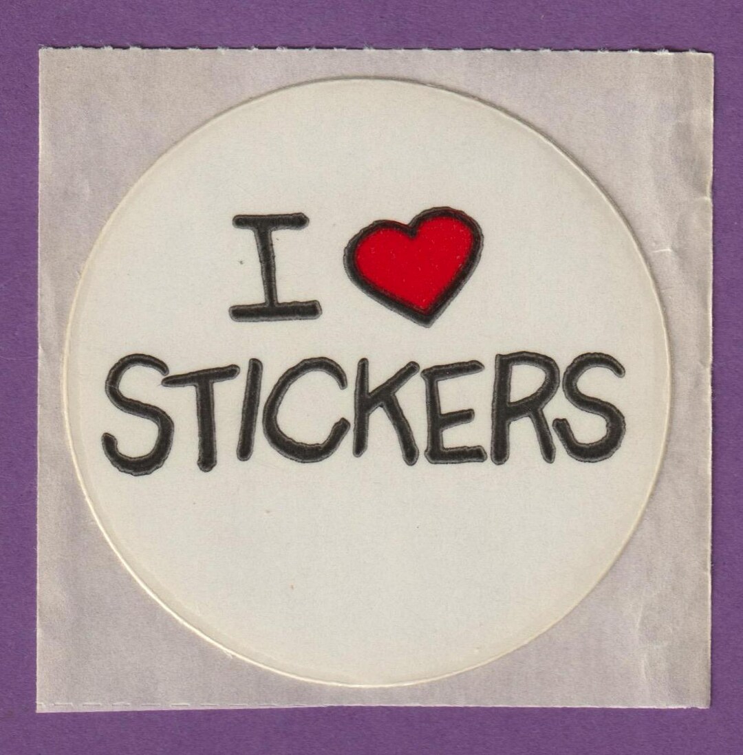 Vintage 1980s RUSS I Love Stickers LOVABLES - Etsy
