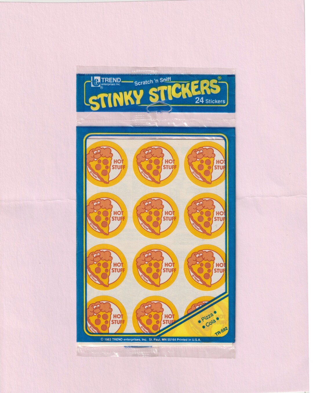 Vintage Trend Matte Scratch & Sniff Stinky Stickers PIZZA COLA - Etsy UK